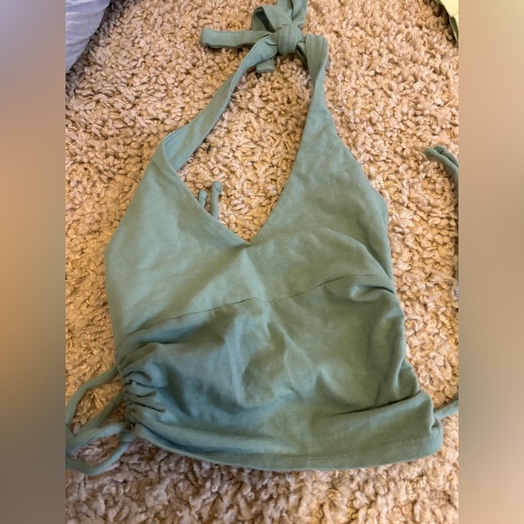 Tops | Scrunch Tie Sides Hollister Halter Top | Poshmark